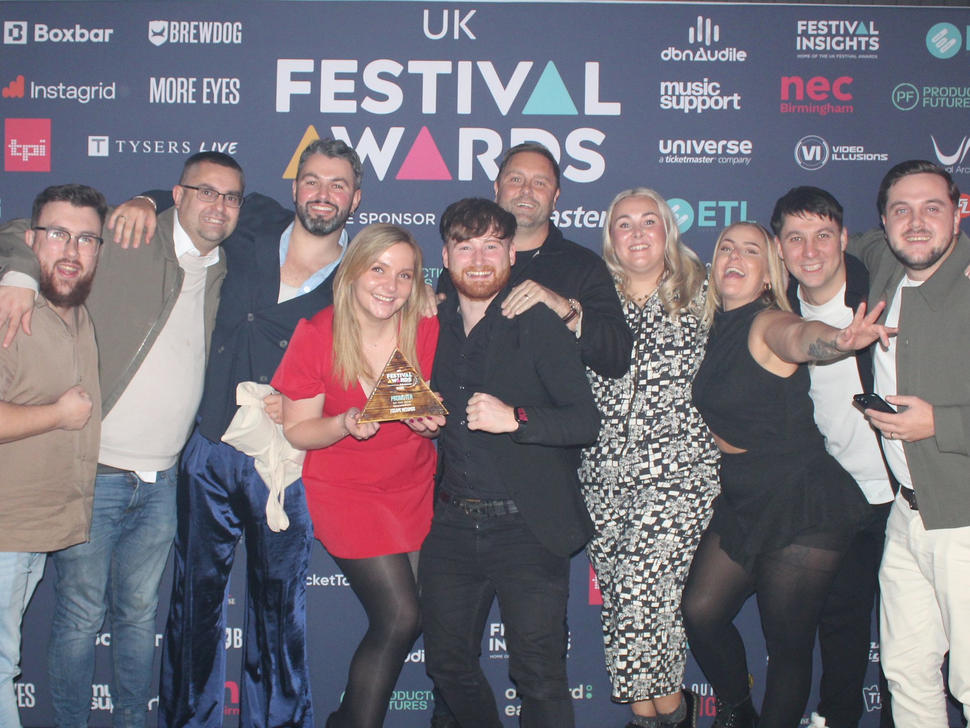 Escape Wins Promoter of the Year at the UK Festival Awards 2025