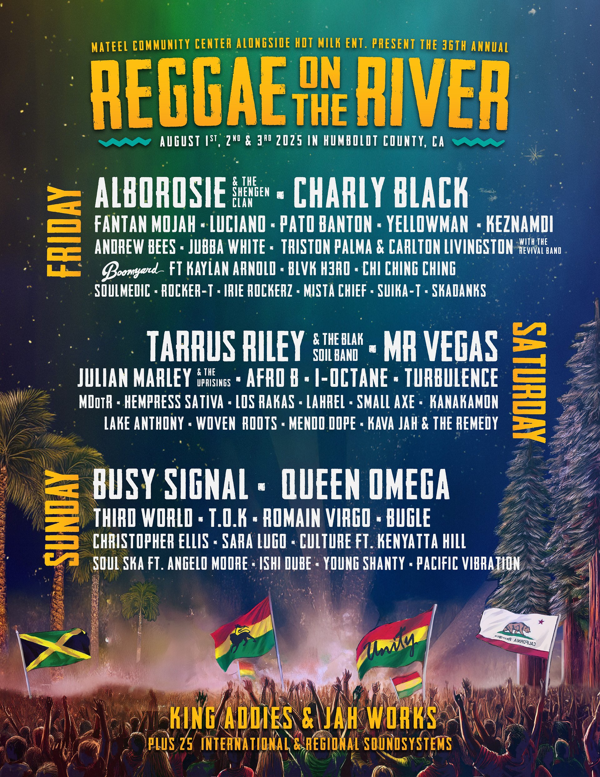 Reggae on the River 2025