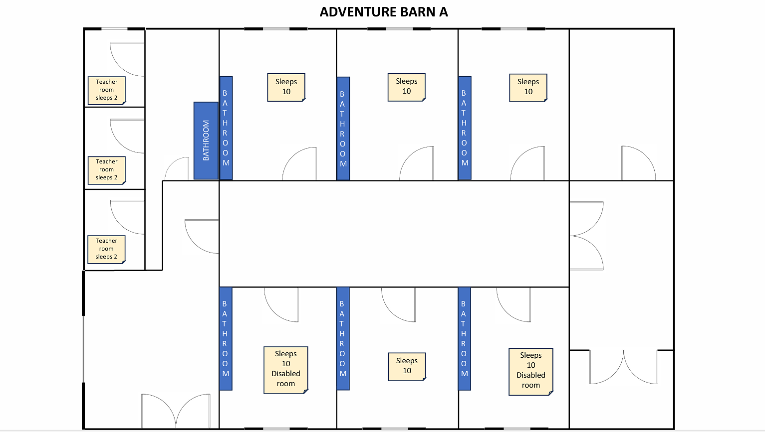 Adventure barn dorm -accessible dorms available