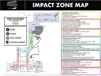 Run Boulderthon: The Boulder Marathon | Road Impacts for Race Weekend