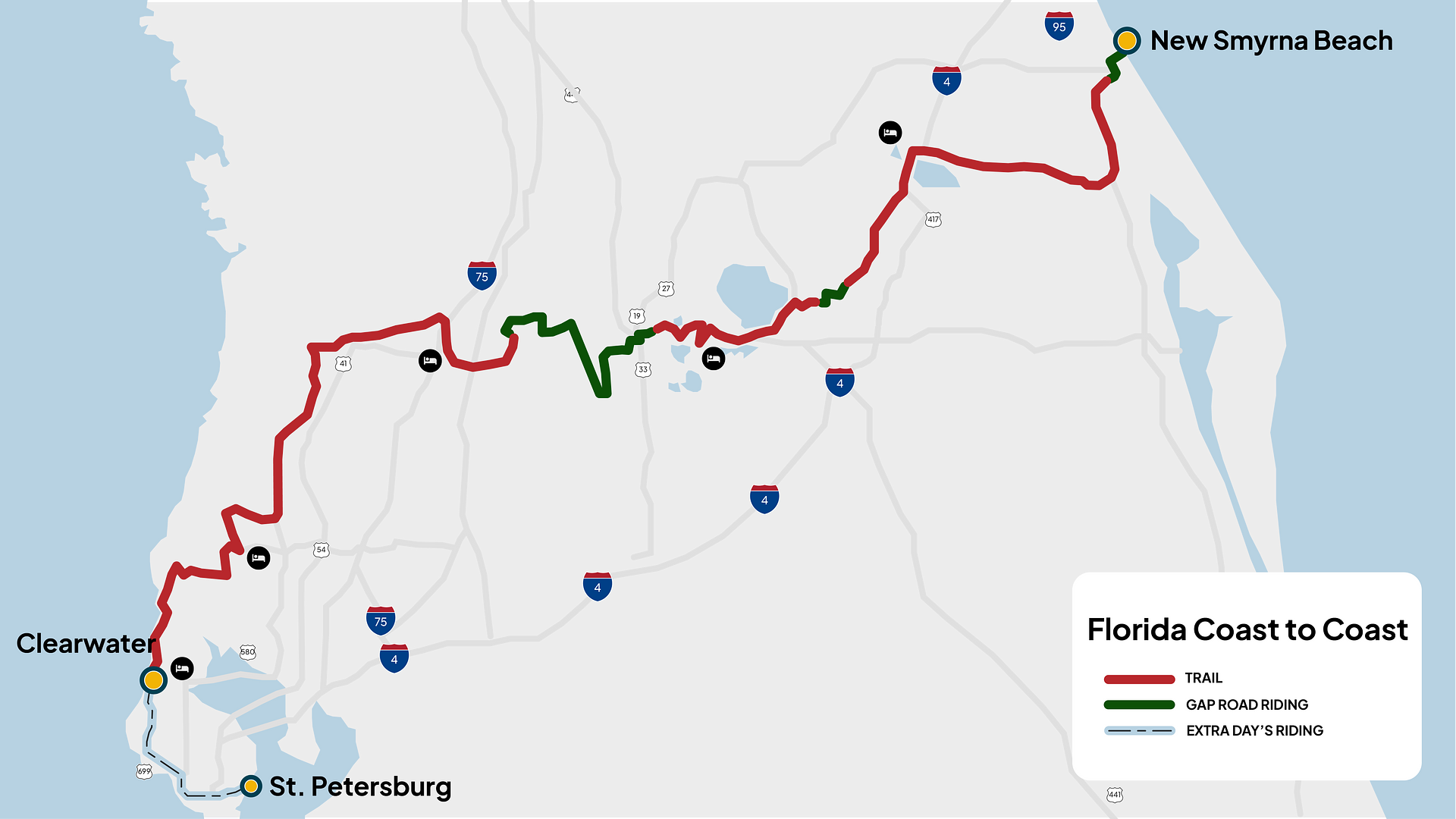 Florida C2C Self-Guided Tour | Ride Coast to Coast Your Way