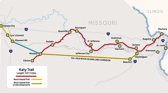 Katy Trail Guided Tour | Fully Supported Rides in May & September
